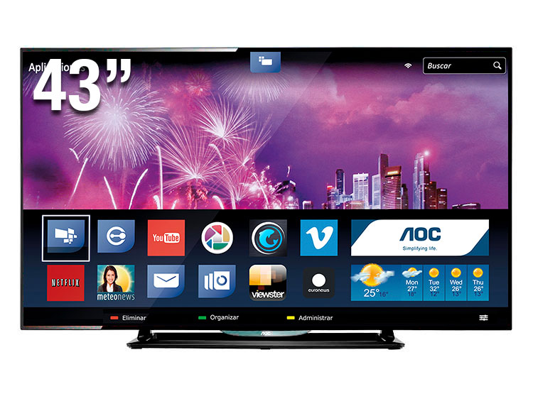 TELEVISOR SMART TV AOC FULL HD 43" LE43D5542