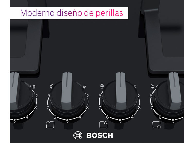 Ripley - ENCIMERA A GAS BOSCH 4 HORNILLAS PPH6A6B20 65.1 CM