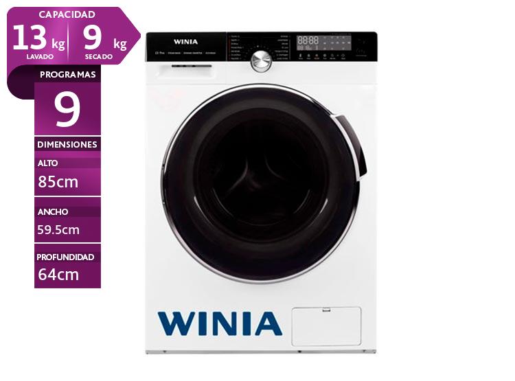 LAVASECA WINIA 13 KG 9 KG MOTOR DYNAMIC INVERTER CARGA FRONTAL WLC-13MCW