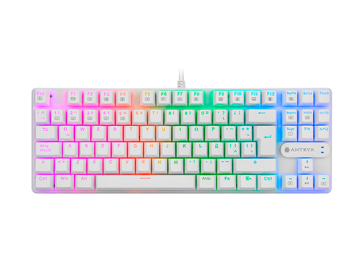 TECLADO MECÁNICO ANTRIX MK830 WHITE SW RED