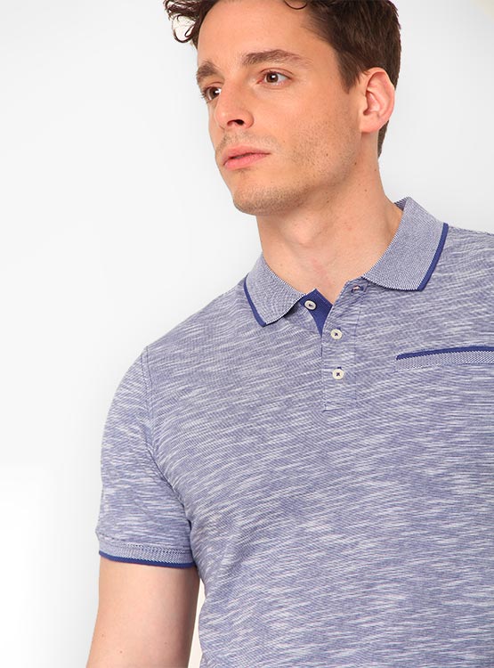 Ripley - POLO MANGA CORTA ALGODÓN HOMBRE CACHAREL ALOMBO