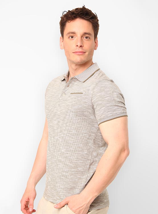 Ripley - POLO MANGA CORTA ALGODÓN HOMBRE CACHAREL ALOMBO