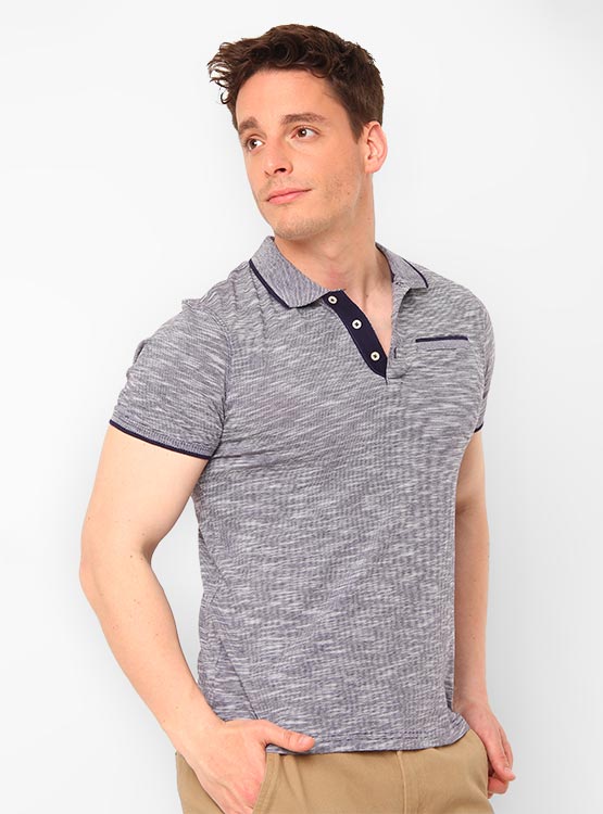 Ripley - POLO MANGA CORTA ALGODÓN HOMBRE CACHAREL ALOMBO