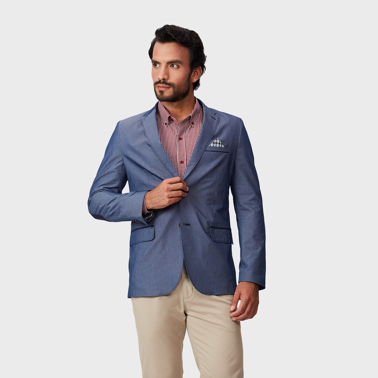 Ripley - SACO HOMBRE JOHN HOLDEN AZUL SA2585 HEINZ