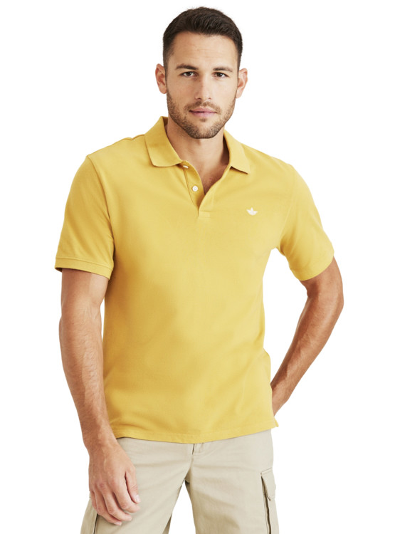 Ripley - POLO ALGODÓN HOMBRE DOCKERS AMARILLO ICON