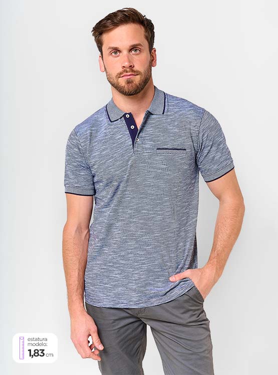 Ripley - POLO MANGA CORTA ALGODÓN HOMBRE CACHAREL ALOMBO2