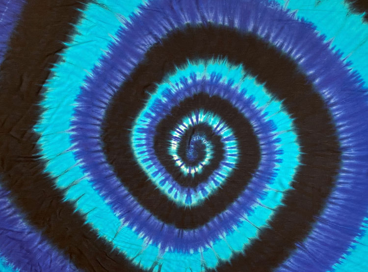 Ripley Pareo Mujer Bagus Azul Espiral Tie Dye