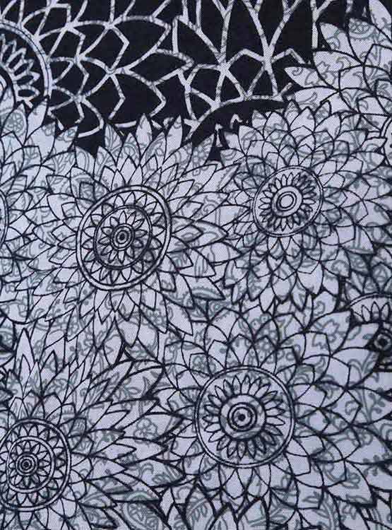 Ripley Pareo Index Para Mujer Elephant Flower Blanco Negro