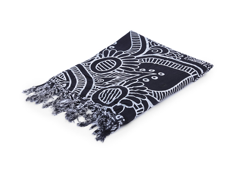 Ripley Pareo Index Para Mujer Mandala Mia Negro Blanco