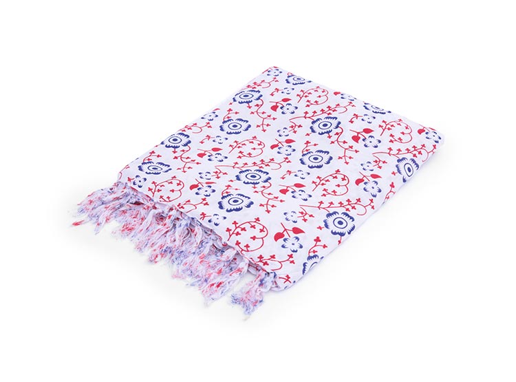 Ripley Pareo Index Mandala Mistik Rojo Azul Mujer