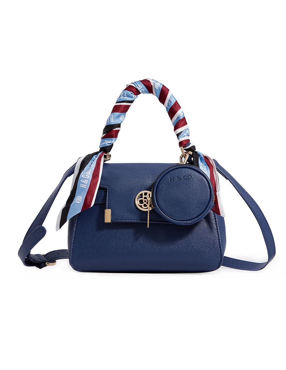 Ripley - CARTERA H & CO. SATCHEL BAG 5416 AZUL MARINO