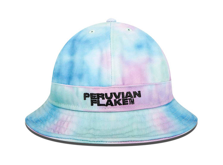 Ripley - GORRO BUCKET ALGODÓN NEW ERA PERUVIAN FLAKE SUB TIE DYE AZUL MUJER