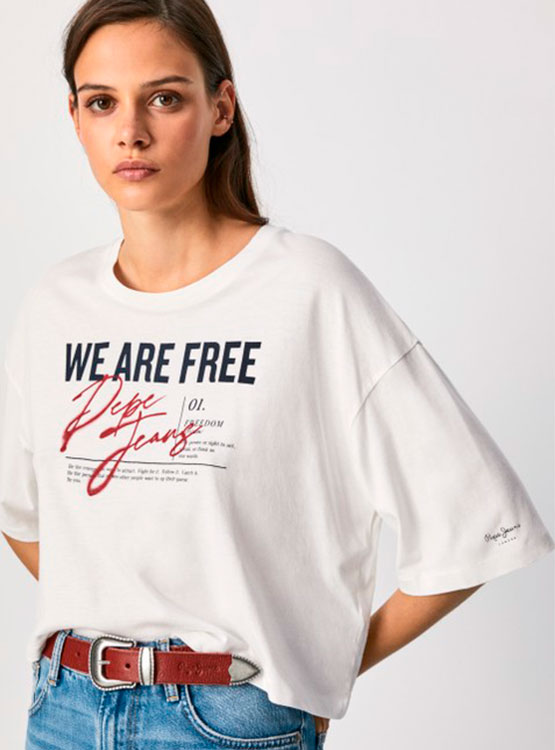 Ripley - POLO PEPE JEANS PARA MUJER BERTHA