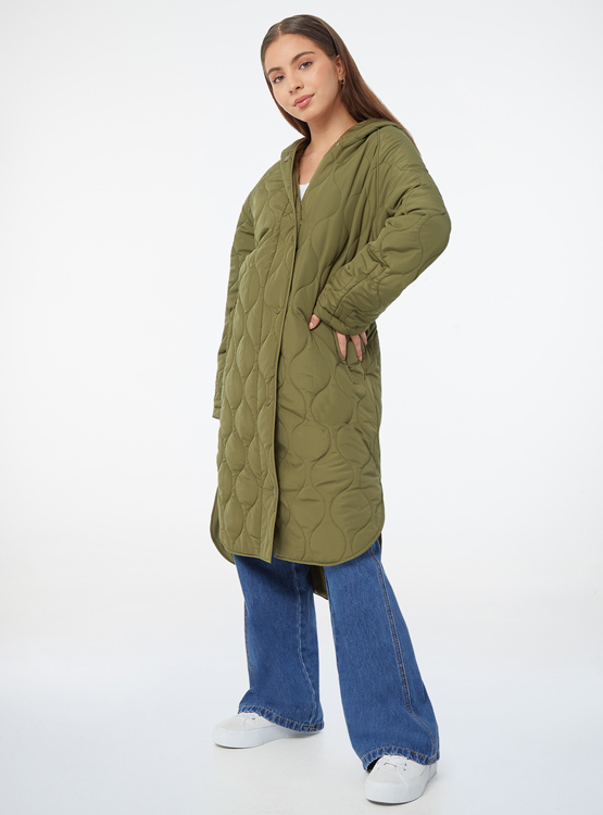 Ripley - CASACA MUJER INDEX VERDE EQUILT LARGA