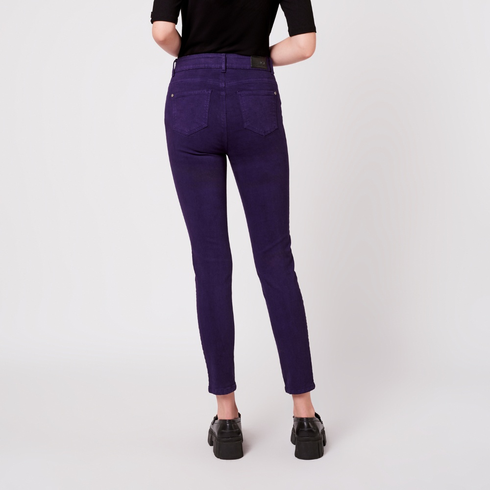 PANTALÓN CASUAL SKINNY MUJER MENTHA Y CHOCOLATE MORADO FABIOLA