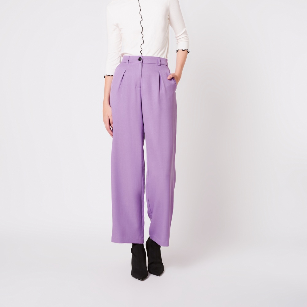 Ripley - PANTALÓN CASUAL PALAZZO MUJER MENTHA Y CHOCOLATE MORADO ROSANA