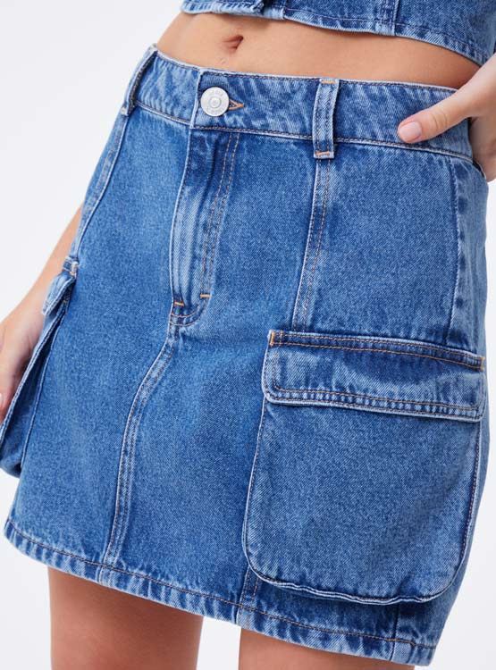 Ripley Falda Corta Pocket Index Para Mujer