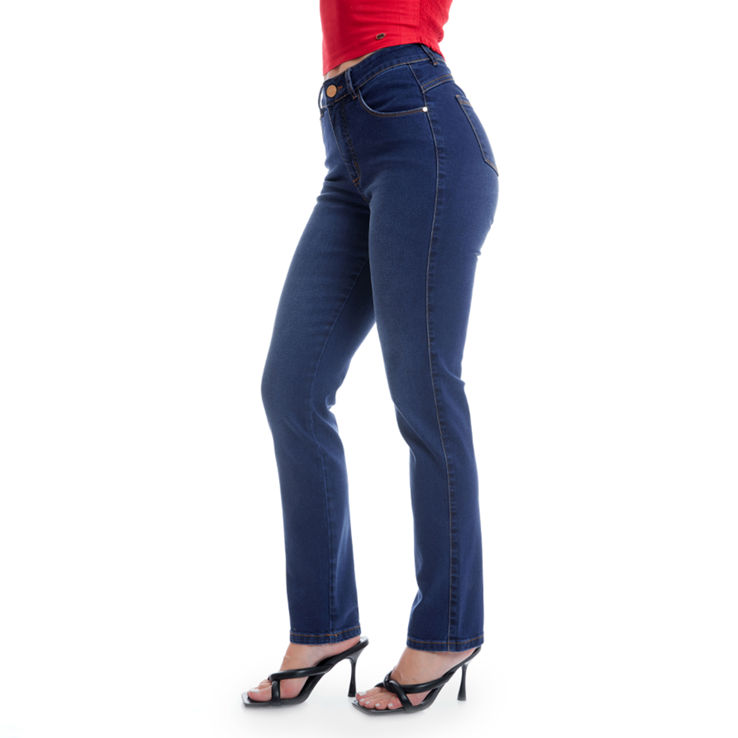 Ripley - JEANS CINTURA TOBILLERO RECTO MUJER METAL JEANS BERTHA