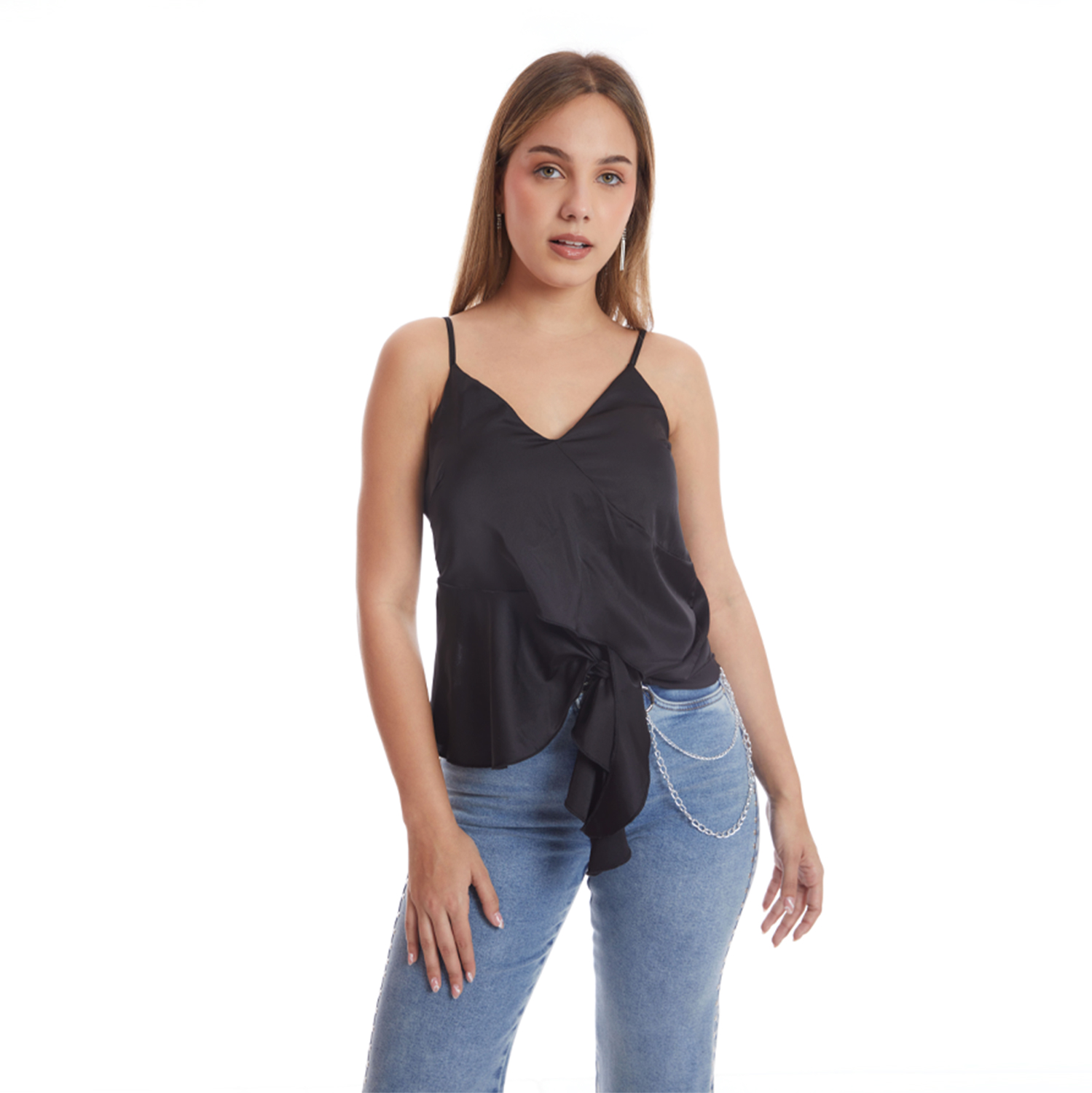 Ripley - BLUSA SIN MANGAS MUJER METAL JEANS ANDREA FIESTA