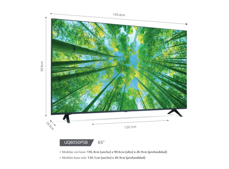 Ripley - TELEVISOR SMART TV LG 4K ULTRA HD 65" CON THINQ AI 65UQ8050PSB ...