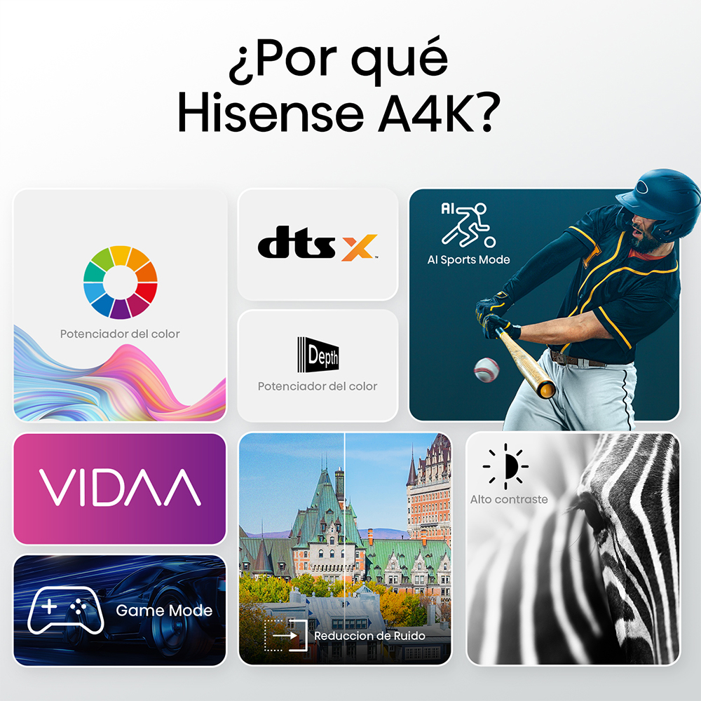 TELEVISOR SMART TV HISENSE FULL HD 43" 43A4K