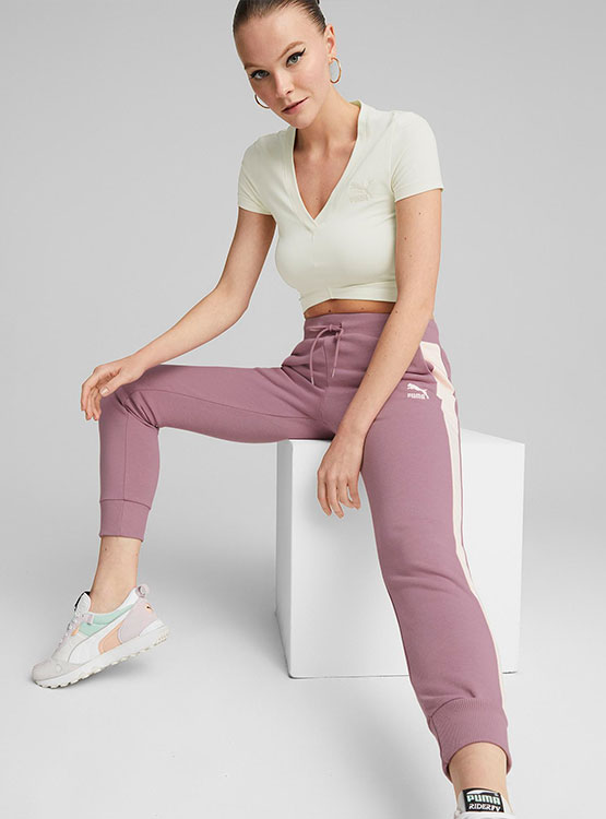 Ripley - PANTALÓN BUZO DEPORTIVO MUJER PUMA 530083 46 ICONIC T7 TRACK ...