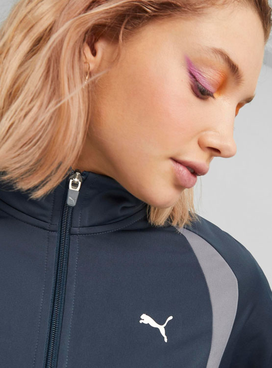 Ripley - BUZO CONJUNTO MUJER PUMA CLASSIC TRICOT SUIT OP 675234 70 AZUL