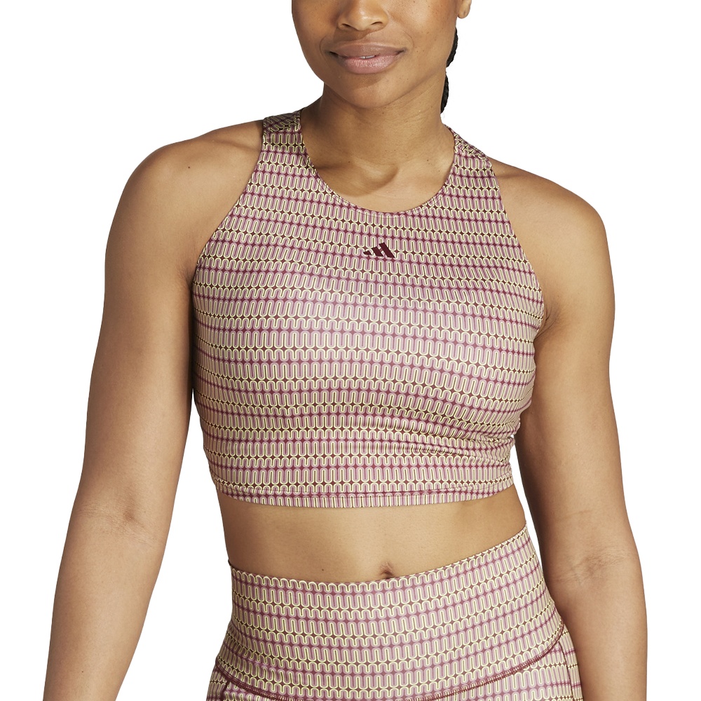 Ripley - POLO DDEPORTIVO YOGA MUJER ADIDAS HY9234 OFICIAL STUDIO ROJO