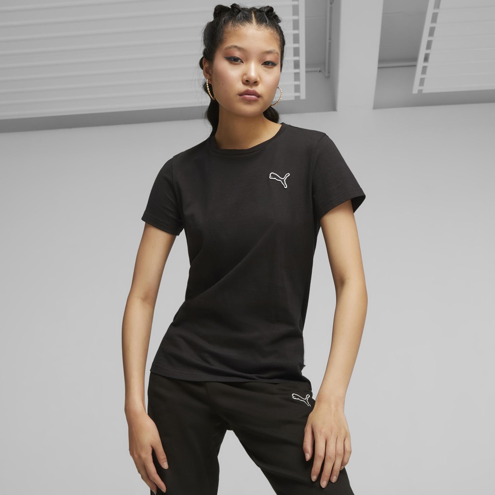 Ripley - POLO MANGA CORTA MUJER PUMA NEGRO 675986 01