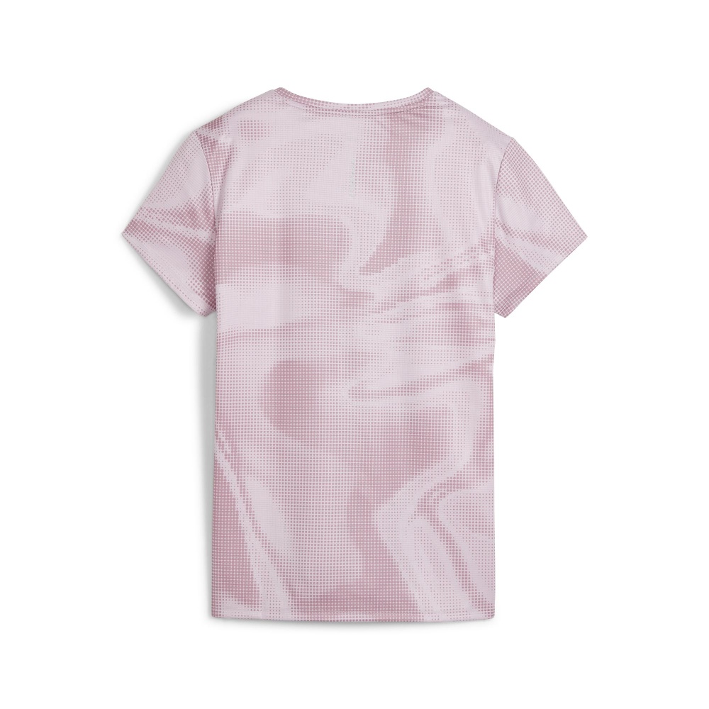 POLERA DEPORTIVA MUJER PUMA RUN FAVORITE AOP TEE W 524230 60 LILA