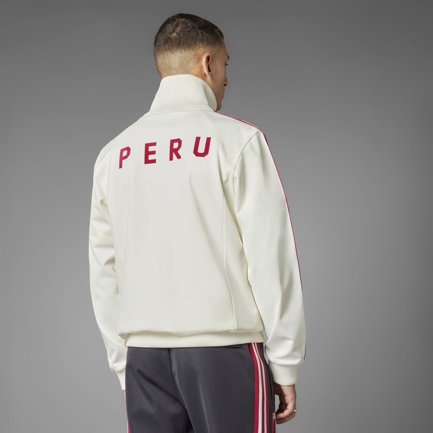 CASACA FÚTBOL HOMBRE ADIDAS IU2739 VINTAGE SELECCIÓN PERÚ ALGODÓN BLANCO