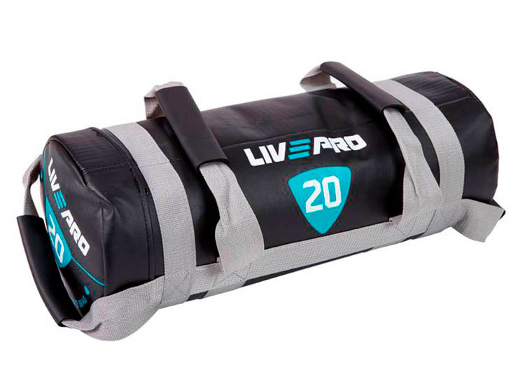 ACCESORIO LIVEPRO FITNESS POWER BAG 5 KG NEGRO CON AZUL