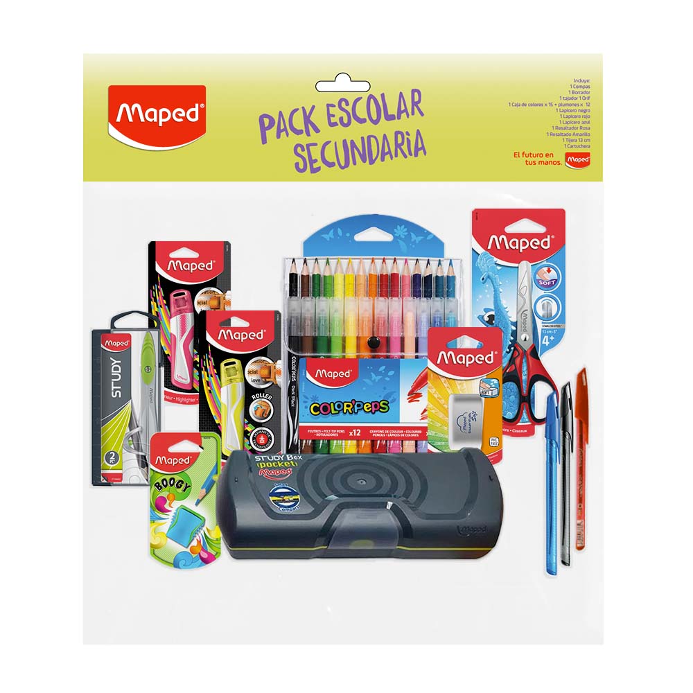 Ripley - PACK ESCOLAR MAPED SECUNDARIA