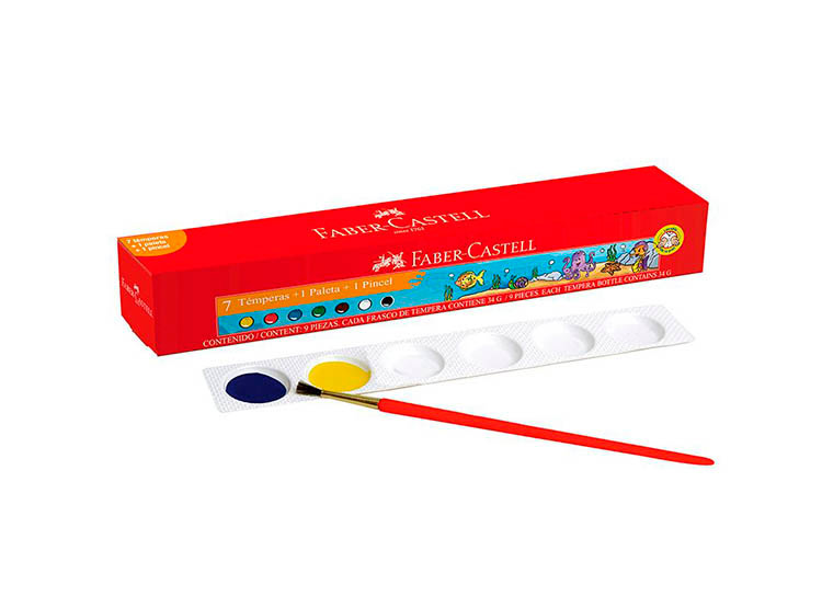 TÉMPERA FABER CASTELL X 7