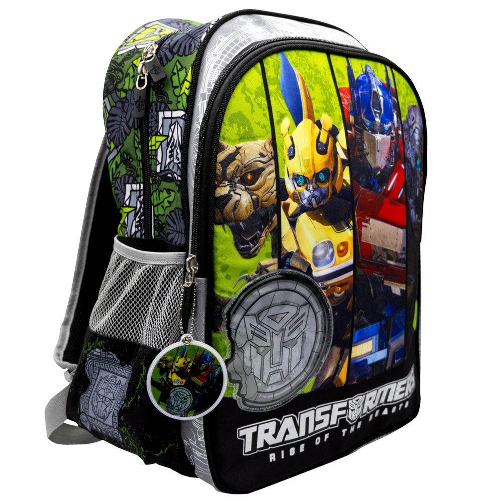 MOCHILA TRANSFORMERS GRIS CLARO