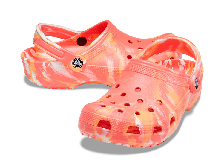 SANDALIAS MUJER CROCS CORAL CLASSIC MARBLED CLOG 206867-6SN