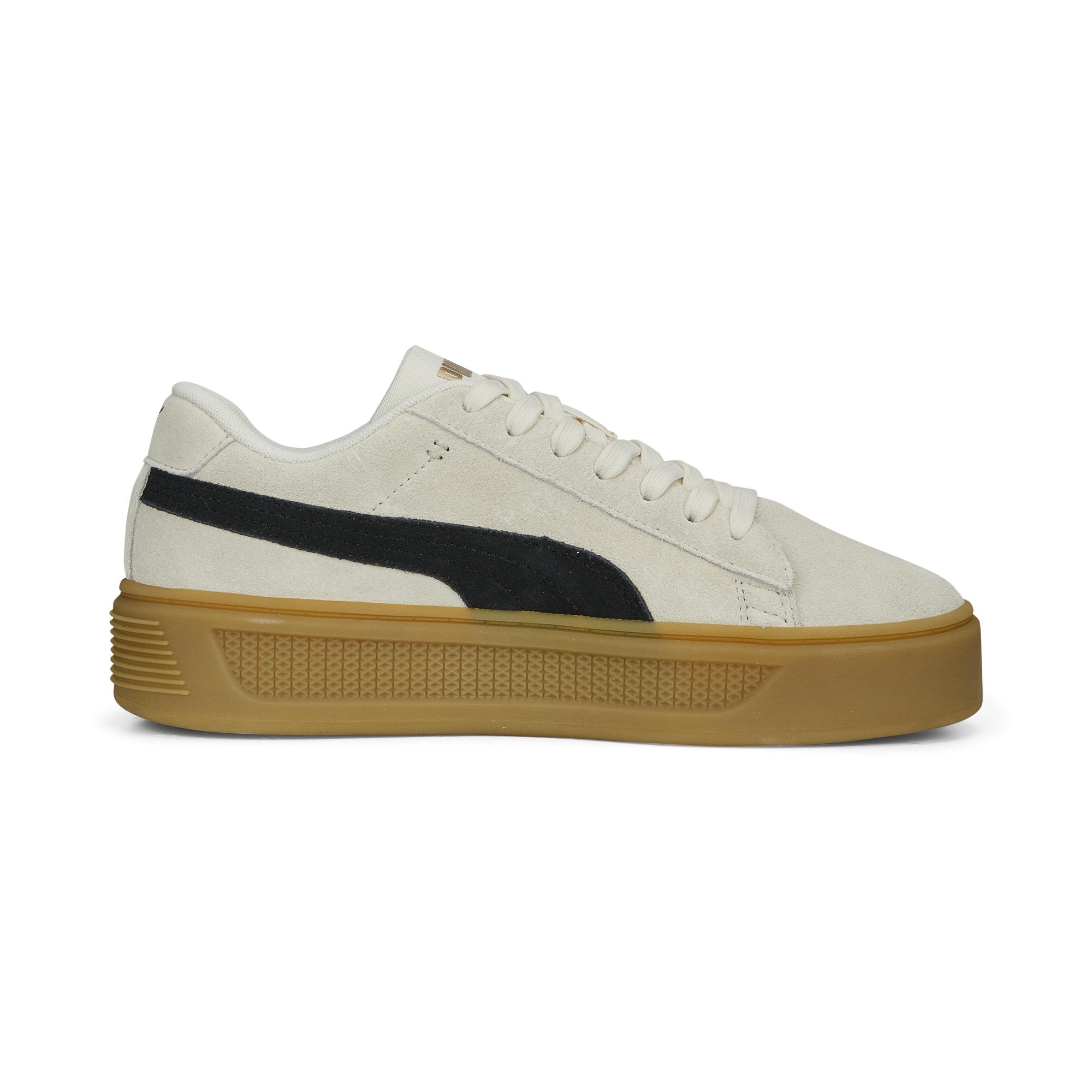 Ripley - ZAPATILLAS MUJER PUMA URBANAS BEIGE SMASH PLATFORM V3 SD CUERO
