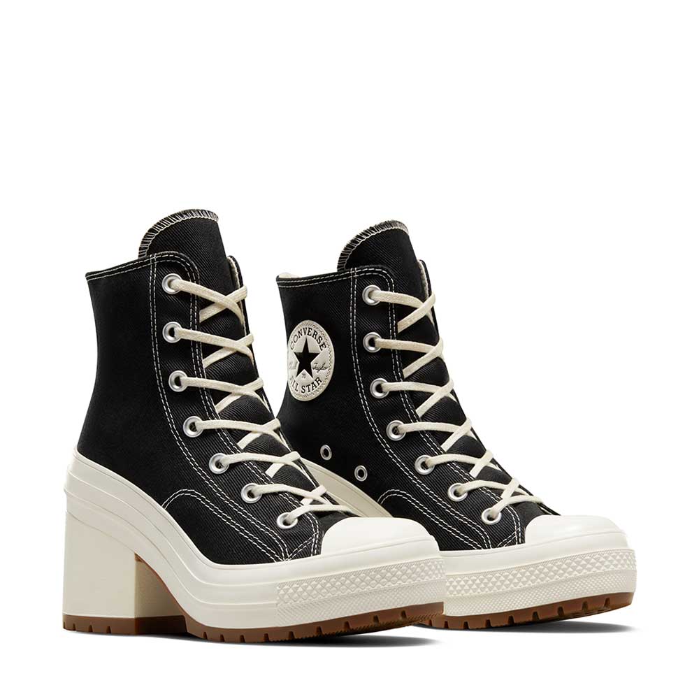 ZAPATILLAS MUJER CONVERSE URBANAS NEGRO CHUCK 70 LUXE HEEL