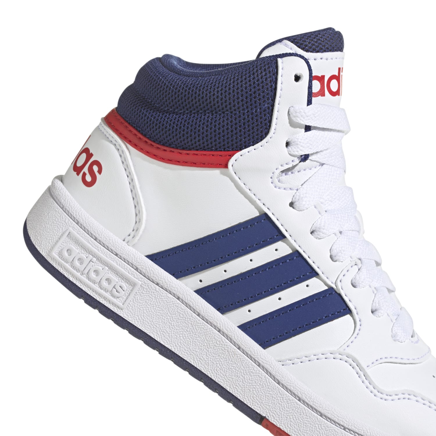 Ripley - ZAPATILLAS NIÑO JUNIOR ADIDAS URBANAS BLANCO HOOPS MID