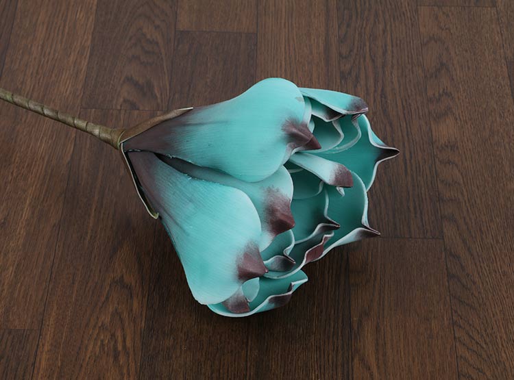 PLANTA RIPLEY HOME FLOR TURQUESA TOSCANA