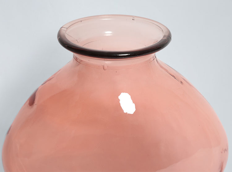 Ripley - FLORERO RIPLEY HOME VIDRIO ROSADO ROSA GLOBO2