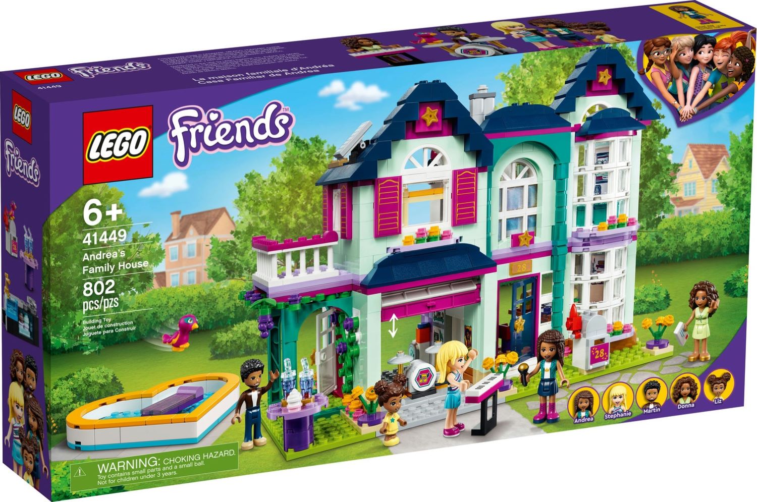 BLOQUES CONSTRUCCION LEGO 41449 CASA FAMILIAR ANDREA