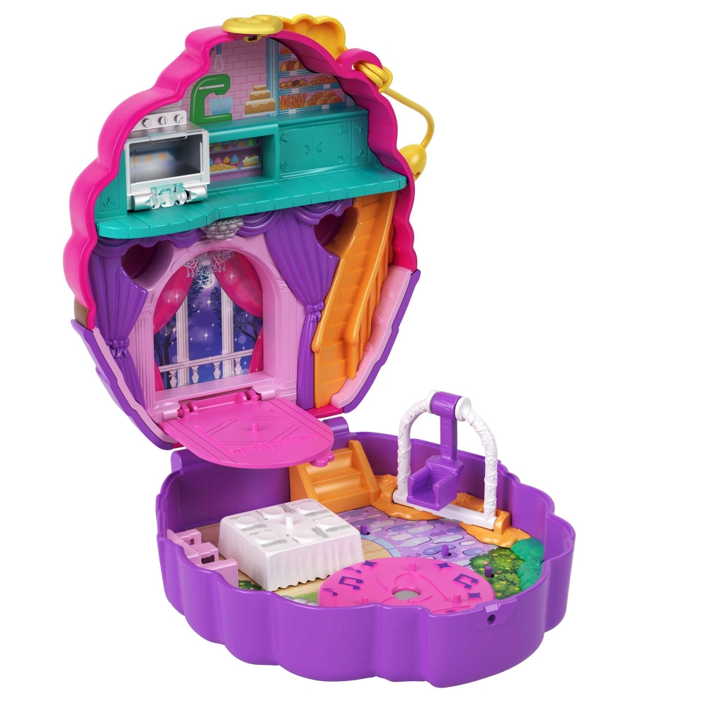 SET POLLY POCKET HKV31 JUEGO COMPACTO PASTELERIA CUPCAKES