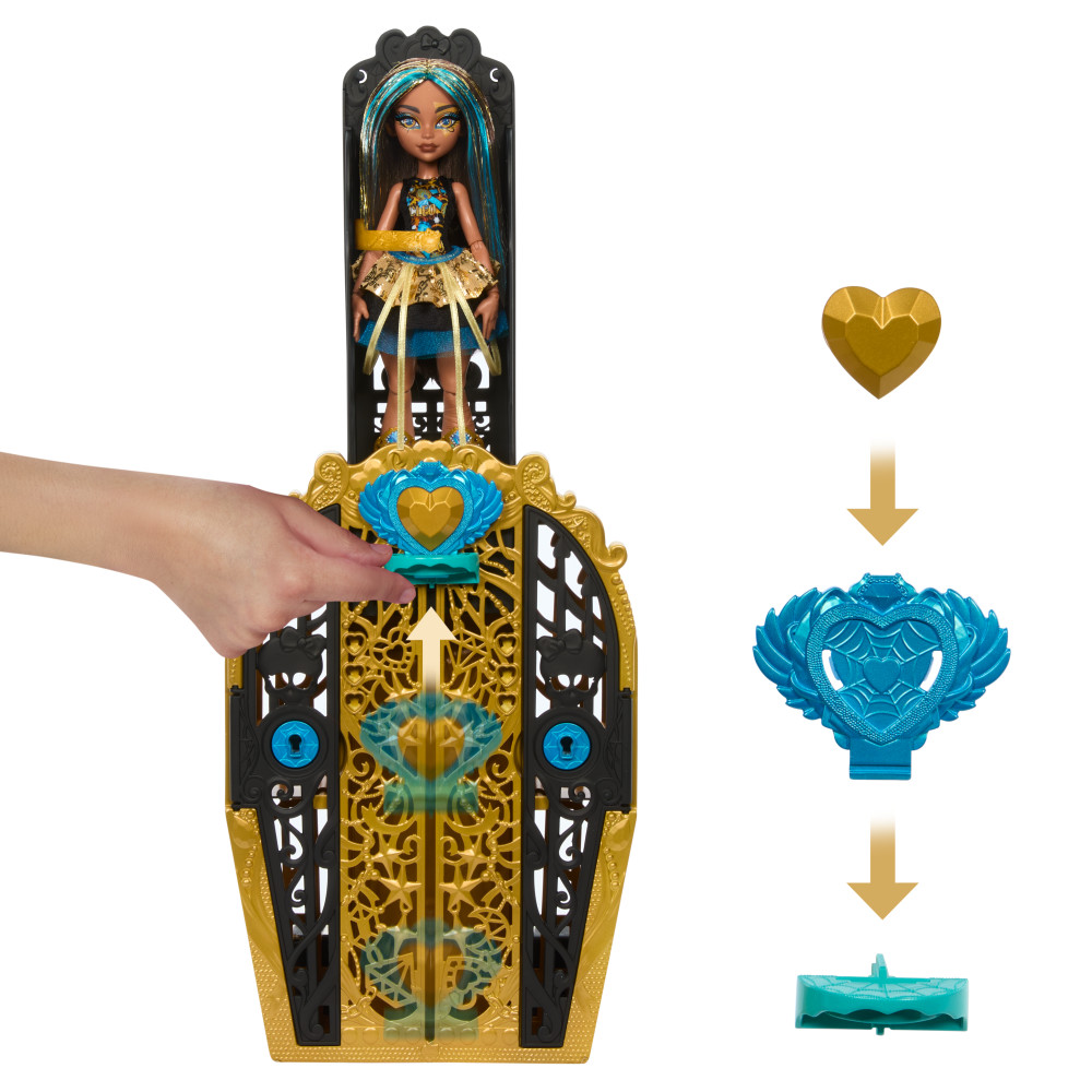 Ripley - MUÑECA MONSTER HIGH HXH86 SKULLTIMATE SECRETS MODAS SECRETAS CLEO