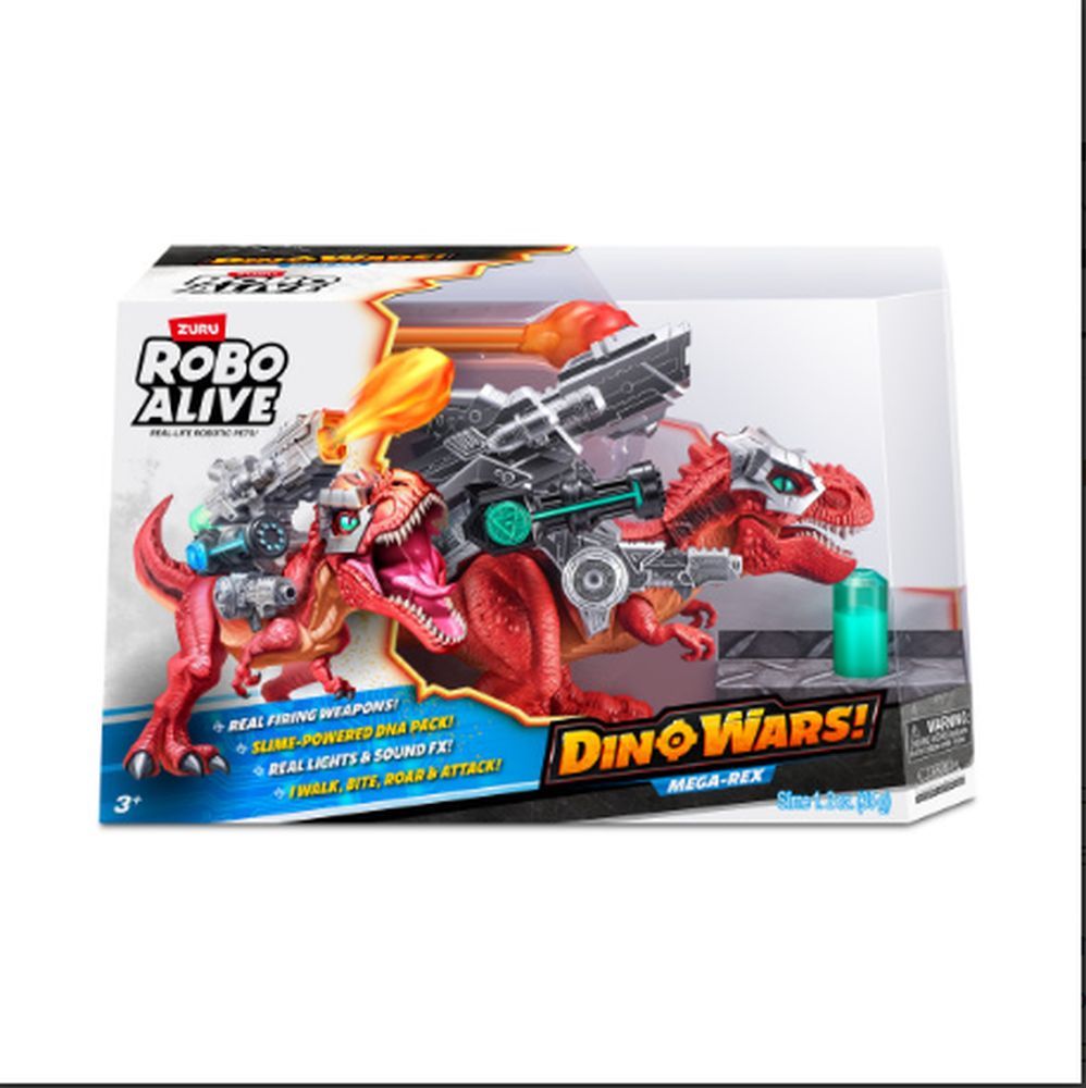 FIGURA ACCION ROBO ALIVE ZURU DINO WARS BATTLING TREX