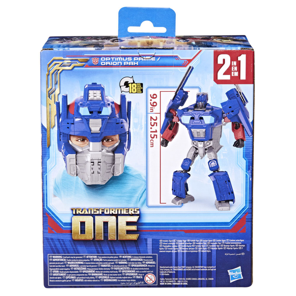 Ripley - MÁSCARA Y FIGURA DE ACCIÓN TRANSFORMERS ONE OPTIMUS PRIME ...