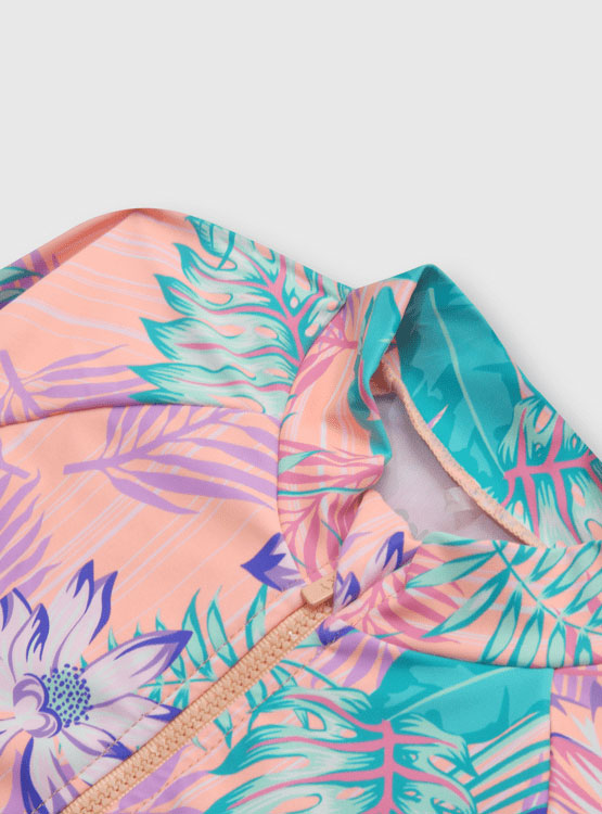 Ripley Traje De BaÑo Colloky Estampado Flores Tropical