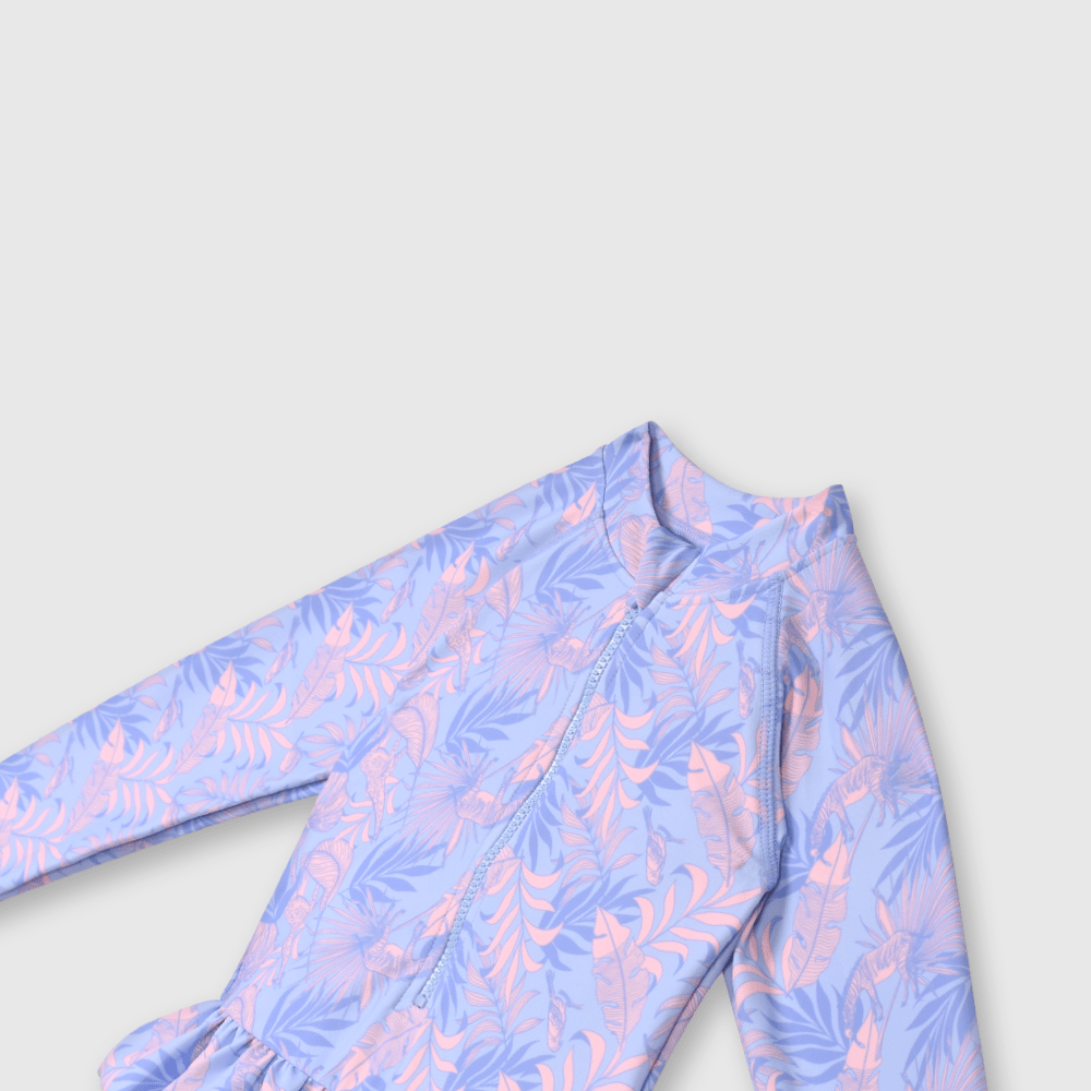 Ripley - ROPA DE BAÑO NIÑA COLLOKY CELESTE TROPICAL