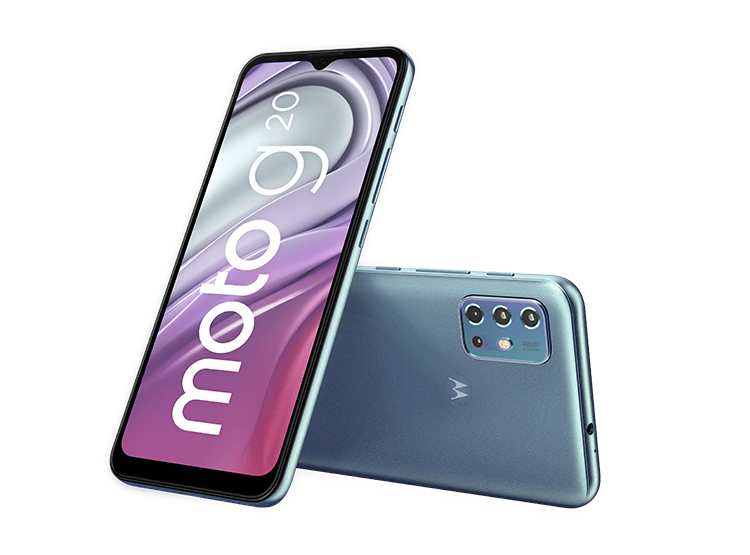 CELULAR MOTOROLA MOTO G20 64GB 4GB RAM 48MP + 8MP + 2MP + 2MP 6.5" AZUL