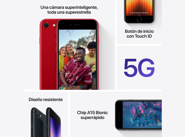 Ripley - IPHONE SE 64GB 12MP 4.7" ROJO